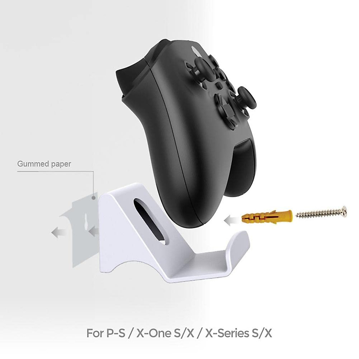 Wall Mount Holder Game Disc Box Storage Rack Holder Durable for PS5 Storage Shelf Hold Game Disk Rack Controller Organizer Stable Game Disk