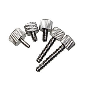 M3 x 10mm Thumb Screws Plain Type Metric (Thread Dia. 3.0mm) Knurled Head,10 Piece