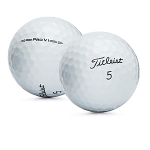 Titleist Pro V1 2016 Mint Recycled Used Golf Balls with Tote Bag, White - 36 Count