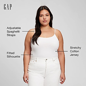 GAP Womens Scoopneck Layering Cami Shirt, Multi, Large US