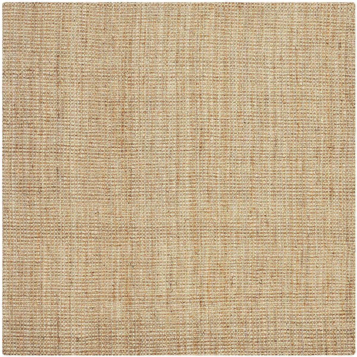 SAFAVIEH Natural Fiber Collection 3' Square Natural NF747A Handmade Farmhouse Premium Jute Area Rug