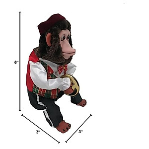 HCSXMY Cymbal Playing Monkey Charley The Chimp Vintage Electronic Plush Decoration Toy Original Source (Monkey)