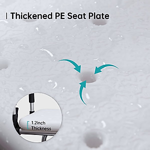 ELENKER Swivel Shower Chair for Inside Shower, Adjustable Pivoting Bath Chair and Medical Grade Rotating Shower Seat with Liftable Armrests and Backrest