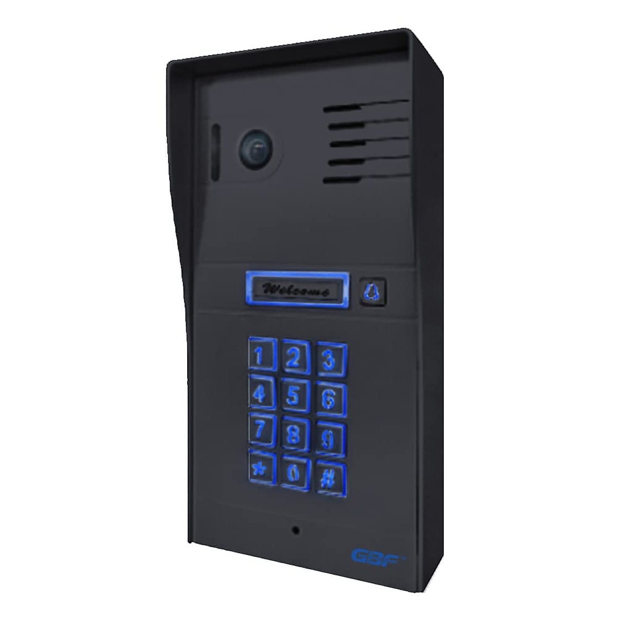 GBF Smart Video Door Phone & Doorbell Intercom System with a Smart keypad(PL963PMBL-POE)- 1080P Camera, Built in POE, Control Two Locks remotely, Timed Unlock