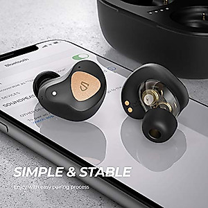 SoundPEATS Truengine 3 SE Wireless Earbuds with Dual Dynamic Drivers, 30 Hours Playtime, Touch Control, Bluetooth Headphones with Dual Mic, Stereo Sound in-Ear Earphones, Compact Charging Case (USB-C)
