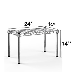 Regal Altair 14''W x 24''L x 14''H Chrome Plated Wire Dunnage Rack | Off The Floor Storage