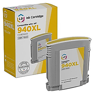 LD Products Remanufactured Ink Cartridge Replacement for HP 940XL C4909AN High Yield (Yellow)