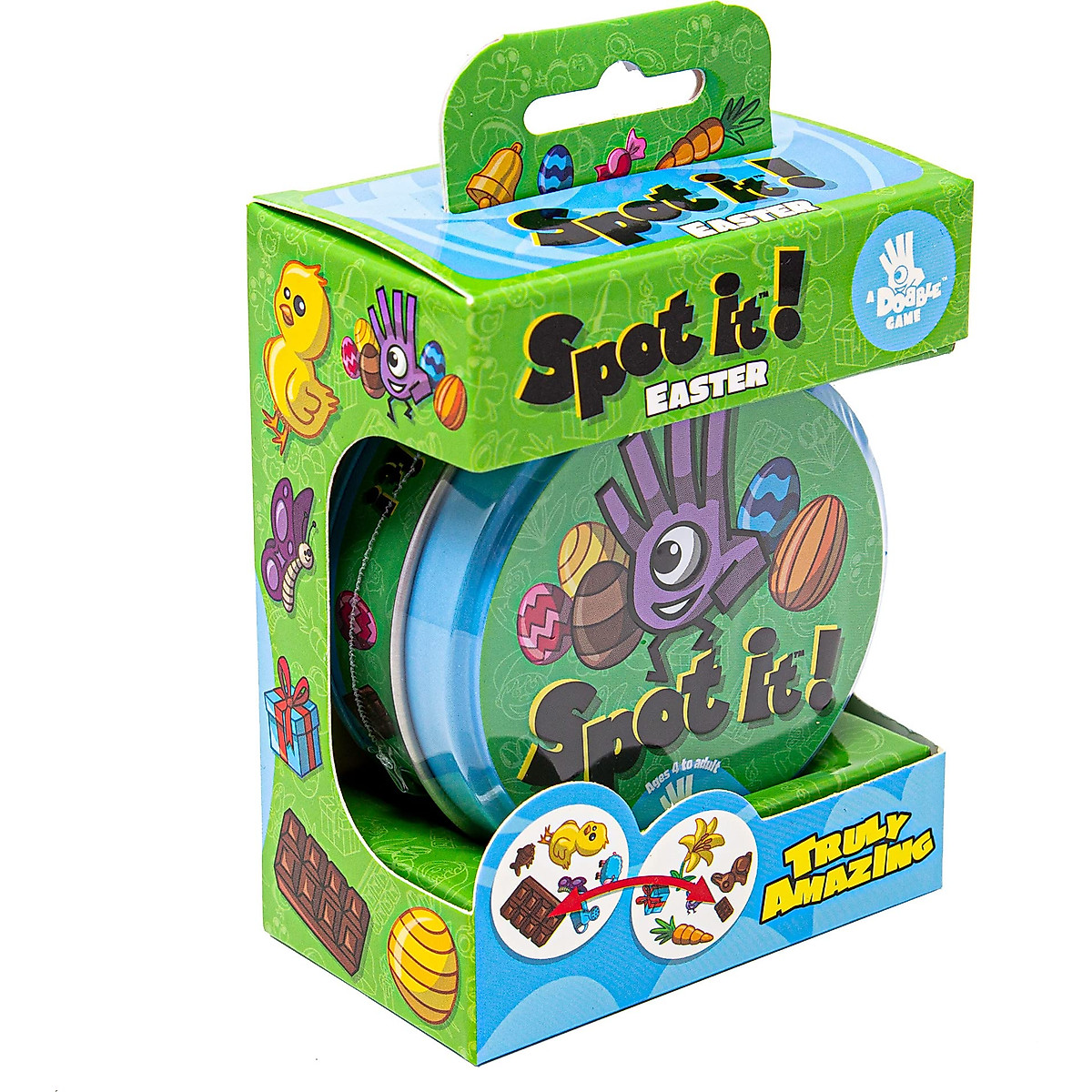 Zygomatic Spot It! Mini Easter - Compact and Exclusive Observational Game! Fun Matching Game for Kids, Ages 4+, 2-5 Players, 15 Minute Playtime, Made