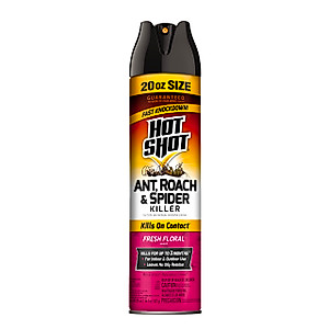 Hot Shot Ant, Roach, and Spider Killer, 20 oz, Fresh Floral Scent