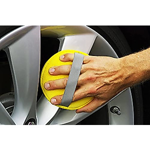 Glart 46PP Microfibre Hand polishing Sponge Set of 6, 130x25 mm, Wax applicator pad for waxes, Polishes, Paint Cleaner, car Polish, Motorcycle Polish,Instead of polishing Machine