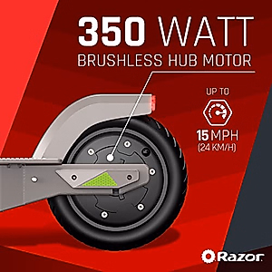 Razor C35 Electric Scooter – Up to 18 MPH, Up to 18 Miles Range, Foldable & Portable, Adult Electric Scooter for Commute & Recreation