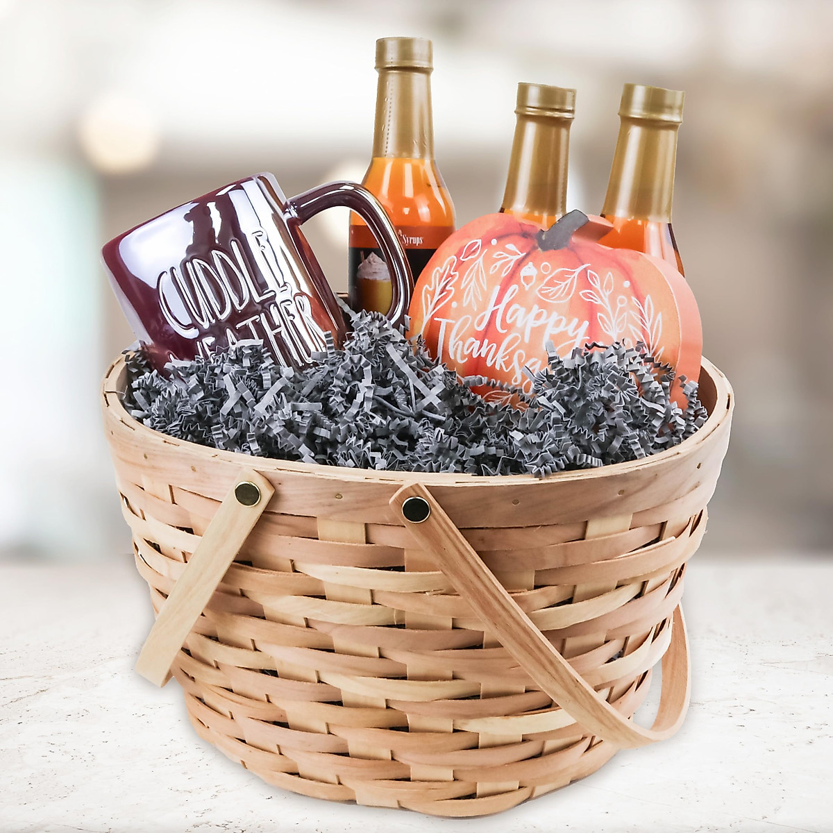 MagicWater Supply Crinkle Cut Paper Shred Filler (4 oz) for Gift Wrapping & Basket Filling - Slate Gray