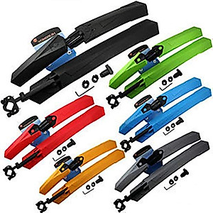 RNAGRET Bike Fender, Bicycle Fender for Bicycle Front/Rear Fenders Bike Fender Bicycle Fenders Cycling Mountain Bike Mud Guards MTB Mudguard 2 Colors Wings for Bike (Color : Red)