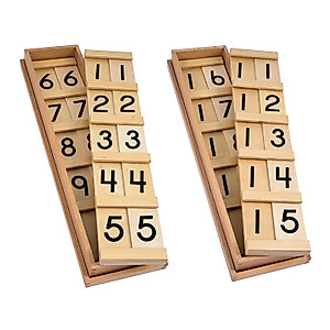 LEADER JOY Montessori Math Materials Teens & Tens Boards Preschool Toddler Toys Seguin Boards Home Edition