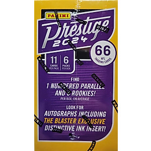 2024 Prestige Football Trading Cards Blaster Box (6 Packs)