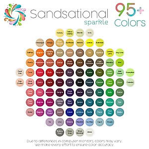 Sandsational Sparkle Silver Shimmer Unity Sand -1.5 LB (22oz), Silver Colored Sand for Weddings, Vase Filler, Home Décor, Craft Sand, Aquarium Sand, and More