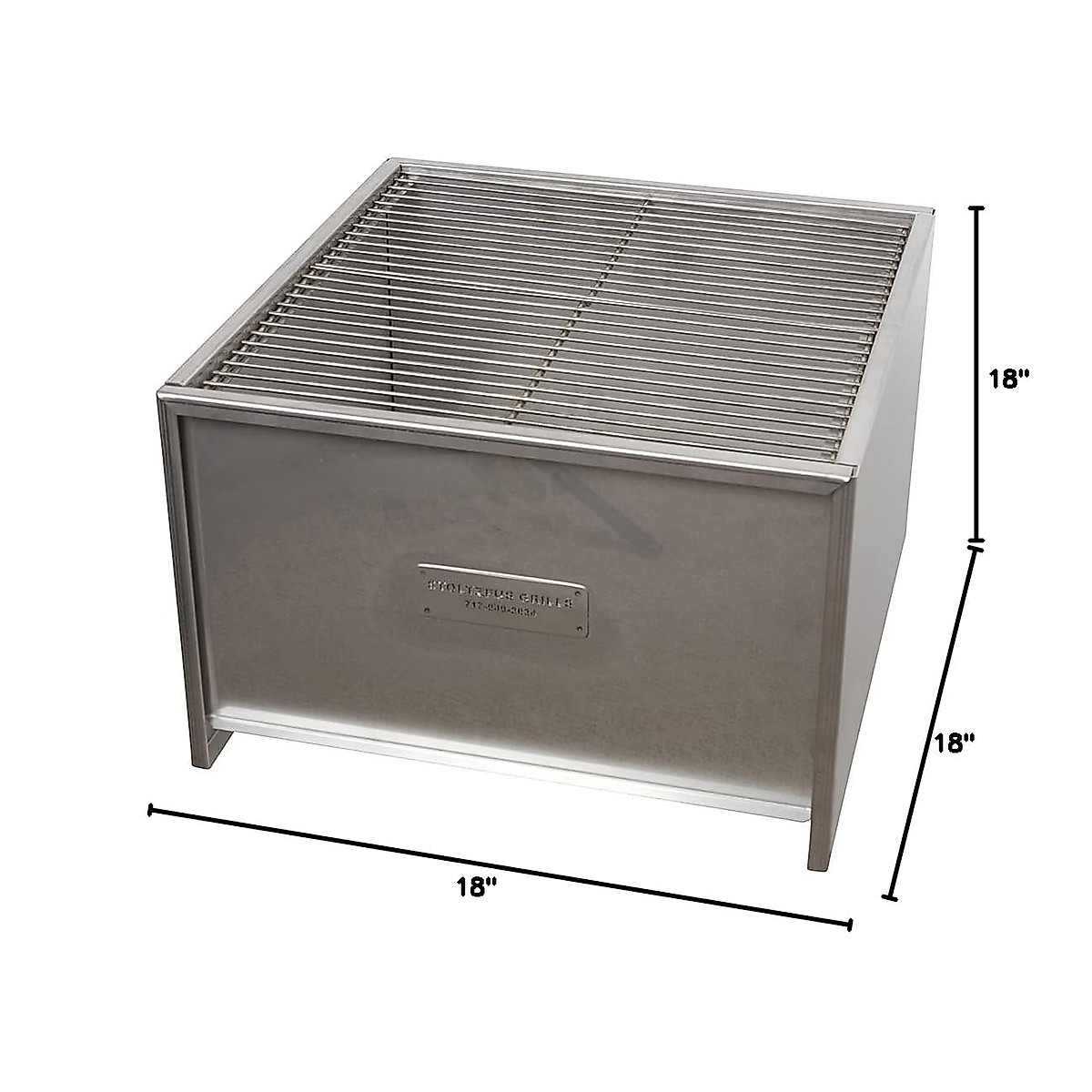 Portable, Go Anywhere, Charcoal Grill - Carrying bag Included - All Stainless Steel 17"x17"