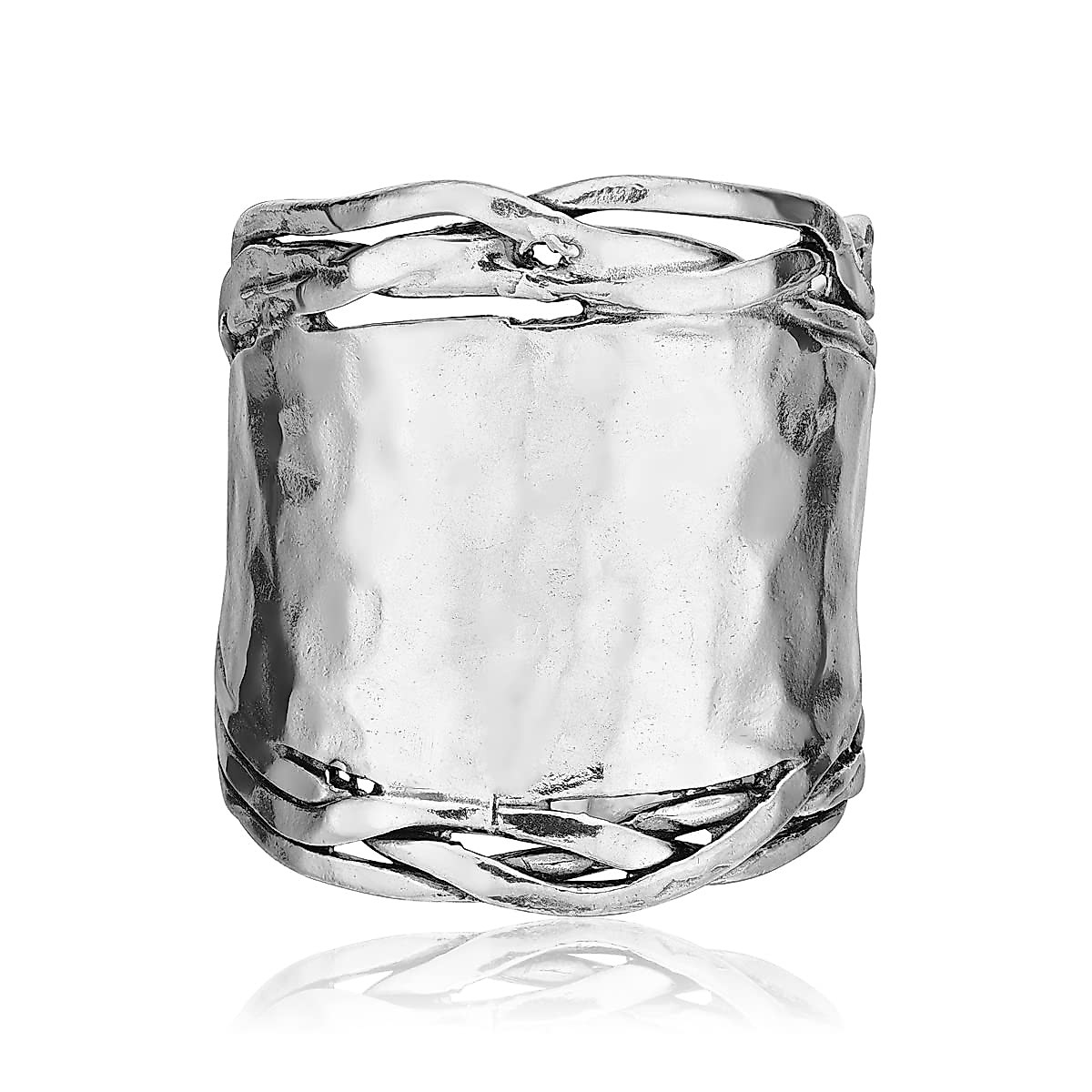 JEAN RACHEL JEWELRY 925 Sterling Silver Ring Vintage Antique Look, Hypoallergenic, Nickel and Lead-free, Artisan Handcrafted Designer Collection, Made in Israel