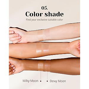 Glint Stick Highlighter (Dewy Moon, 0.3oz) - Multi-Use Illuminator Stick, Creamy & Blendable Color | Korean Skincare