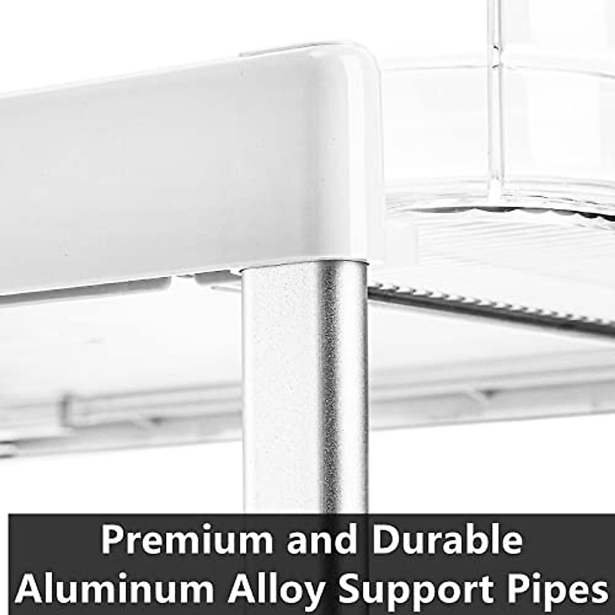 Peohud 2-Tier Under Sink Organizer, Double Sliding Cabinet Basket Organizer Drawer, Easy Access Pull Out Bathroom Vanity Counter Tray, Multi-purpose Storage Bins Rack for Kitchen Office Pantry Dorm