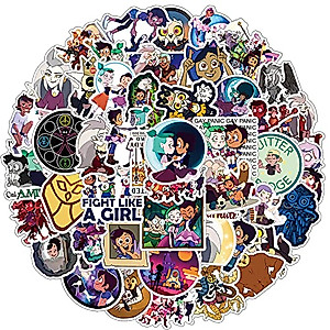 NG2D58 The owl House 50 PCS Stickers Pack Aesthetic The Vinyl Movie Colorful Waterproof for Water Bottle Laptop Bumper Car Bike Luggage Guitar Skateboard…, 2-4inch