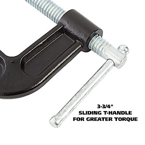 GreatNeck CC5 5-Inch C-Clamp, Automotive and Wood Clamps, Wood Working Tools and Welding Clamps, C Clamps for Home Improvement and Automotive Repair