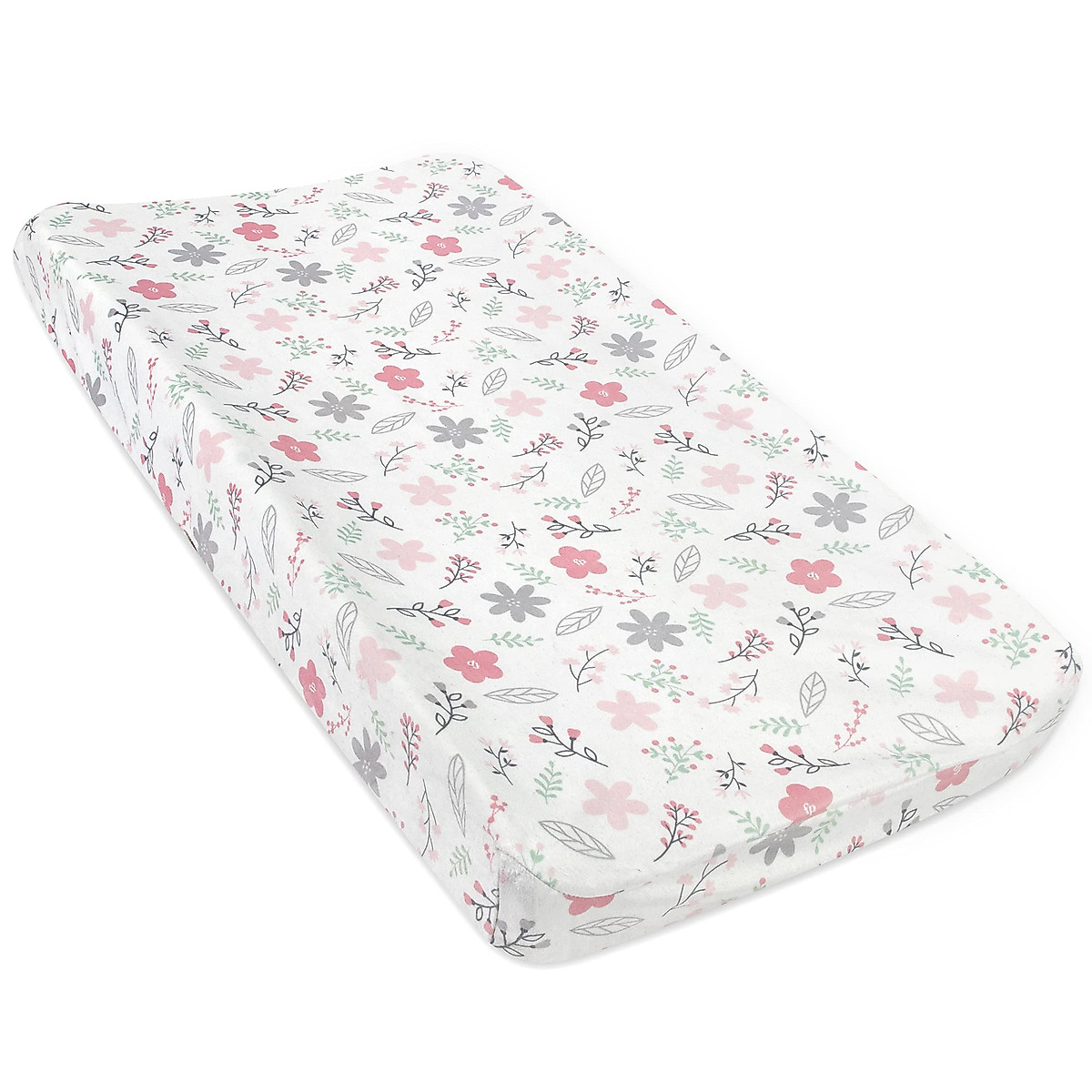 Fisher Price Changing Pad Cover Woodland Theme, Woodland Wonders Collection Waterproof Nursery Changing Pad Cover for Girls