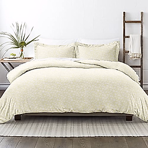 Linen Market Duvet Cover Queen (Ivory) - Experience Hotel-Like Comfort with Unparalleled Softness, Exquisite Prints & Solid Colors for a Dreamy Bedroom - Queen Duvet Cover Set with 2 Pillow Shams