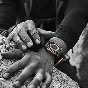 Odbeai Compatible with Apple Watch Ultra Band, Rugged Bands Compatible with Apple Watch Series 9 Band Men, Nylon Braided Bands Compatible with Apple Watch Band 44mm 45mm 42mm 49mm, Military Straps for iWatch Bands Series 8 7 6 5 4 3 2 1 SE Ultra 2