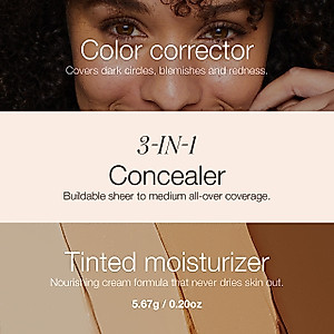 RMS Beauty “Un” Cover-Up Concealer - Organic Cream Concealer & Foundation, Hydrating Face Makeup for Healthy Looking Skin - No.22.5 (0.2 Ounce)