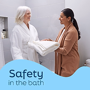 Medline Shower Chair with Backrest and Microban, Ideal for Disabled, Seniors and Elderly, 300 lb. Weight Capacity, White - Comfortable for Shower or Bathtub