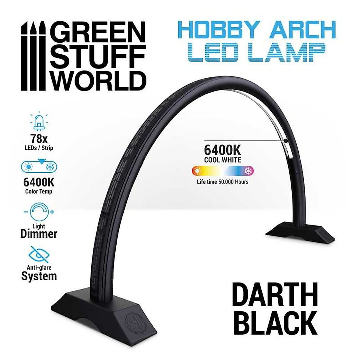 Green Stuff World Hobby Arch LED Lamp - Darth Black 11060