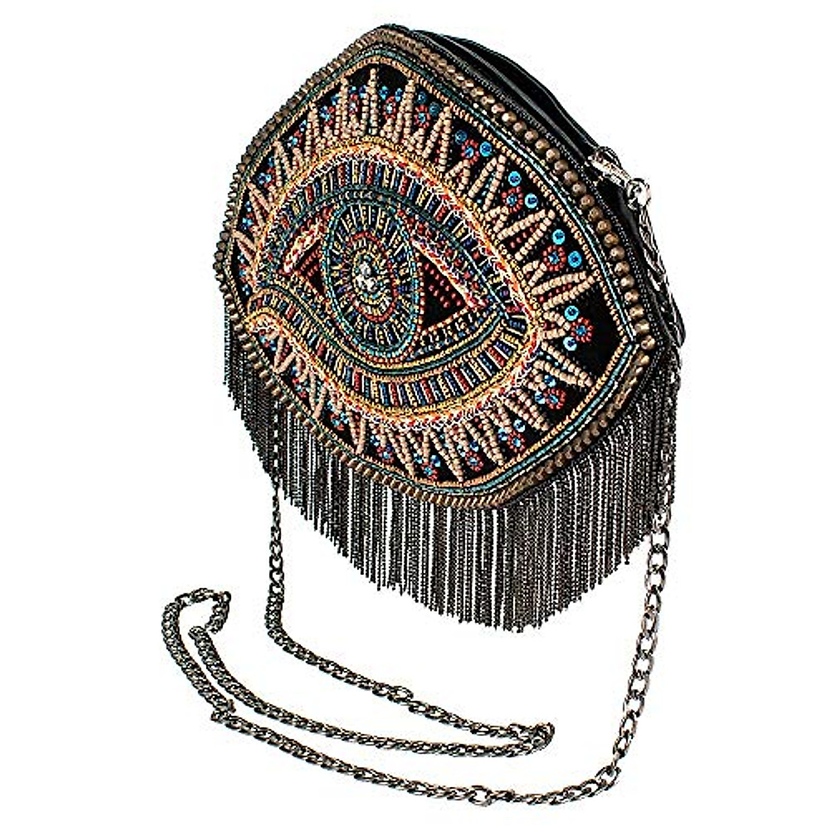 Mary Frances Inner Vision Beaded Crossbody Handbag