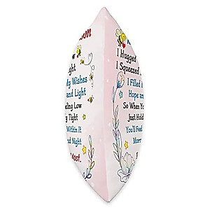 Pillow for Great Grandson from Great Grandma To My Grandson I Hugged This Soft Throw Pillow, 16x16, Multicolor