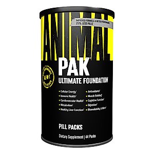 Animal Pak - Convenient All-in-One Vitamin & Supplement Pack - Zinc, Vitamins C, B, D, Amino Acids and More - Sports Nutrition Performance Mulitvitamin for Women & Men - Updated Version - 44 Count