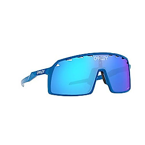 Oakley Men's OO9406 Sutro Rectangular Sunglasses, Sapphire/Prizm Sapphire, 37 mm