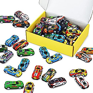 Vileafy 30 Mini Pull Back Race Cars Party Favors for Kids 4-8 Years Old, Bulk Small Car Toys for Classroom Treasure Box, Kids Prizes, and Pinata Fillers