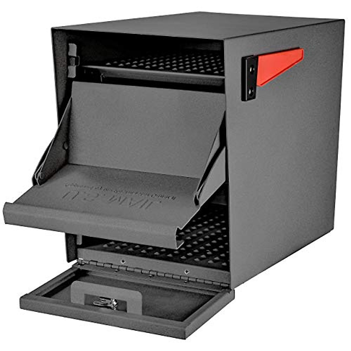Mail Boss 7205 Package Master Curbside Locking Security Mailbox | Granite 21.5 x 12 x 16.5 inches