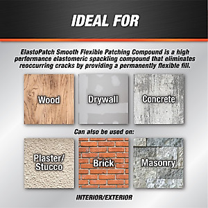 Dap 12288 Elastomeric Patch Textured, 1-Quart, Off-White