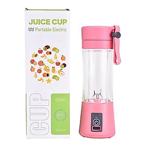 TITANFINITY Portable and Rechargeable Battery Juice Blender, Personal Size Blenders with USB Rechargeable, Mini Juicer Smoothie Blender Travel Size 380ML, Personal Blender for Shakes and Smoothies