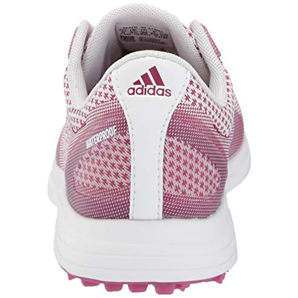adidas Women's FX4060 Golf Shoe, FTWR White/Power Berry/FTWR White, 6