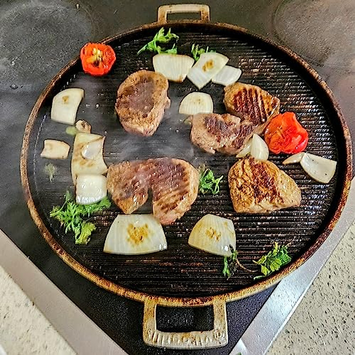 VIKO® Budare Pro Grill arepas precurado 30cm 12" Grill-Griddle @vikogrills Gauchogrillx® Hecho en Venezuela