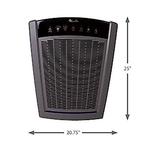 LivePure Bali Series Multi-Room Whole House Large Console Air Purifier, True HEPA Filter Captures Allergens, Smoke, Mold, Pollen, Dust Mites, Graphite