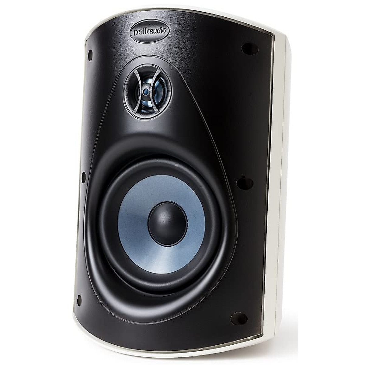 Polk Audio Atrium 6 Outdoor All-Weather Speakers with Bass Reflex Enclosure (Pair, White), Broad Sound Coverage, Speed-Lock Mounting System