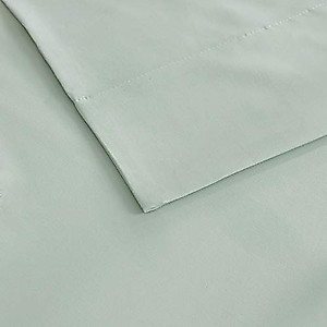 Sleep Philosophy Smart Cool Microfiber Moisture-Wicking Breathable 4 Piece Cooling Sheet Set, Queen Size, Aqua