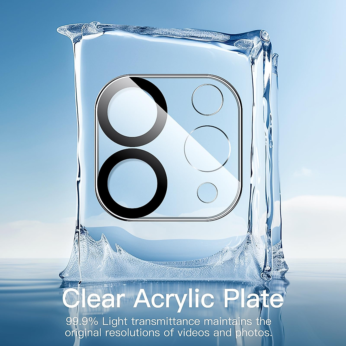 JETech Camera Lens Protector for iPad Pro 11-Inch/12.9-Inch (2022/2021/2020 Release), 9H Anti-Scratch HD Clear Tempered Glass, Full Coverage, Easy Installation, 3-Pack