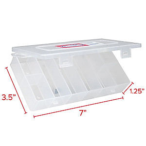 Craft County Clear Organizer – 8 Compartments in a Variety of Sizes to Sort Beads, Threads, Needles, Tools & More!