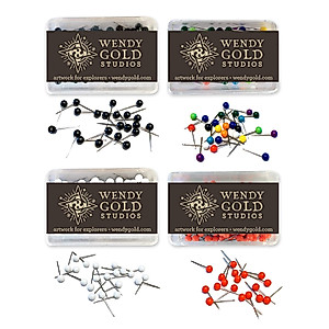Voyager Personalized World Push Pin Map | Travel Map with Pins