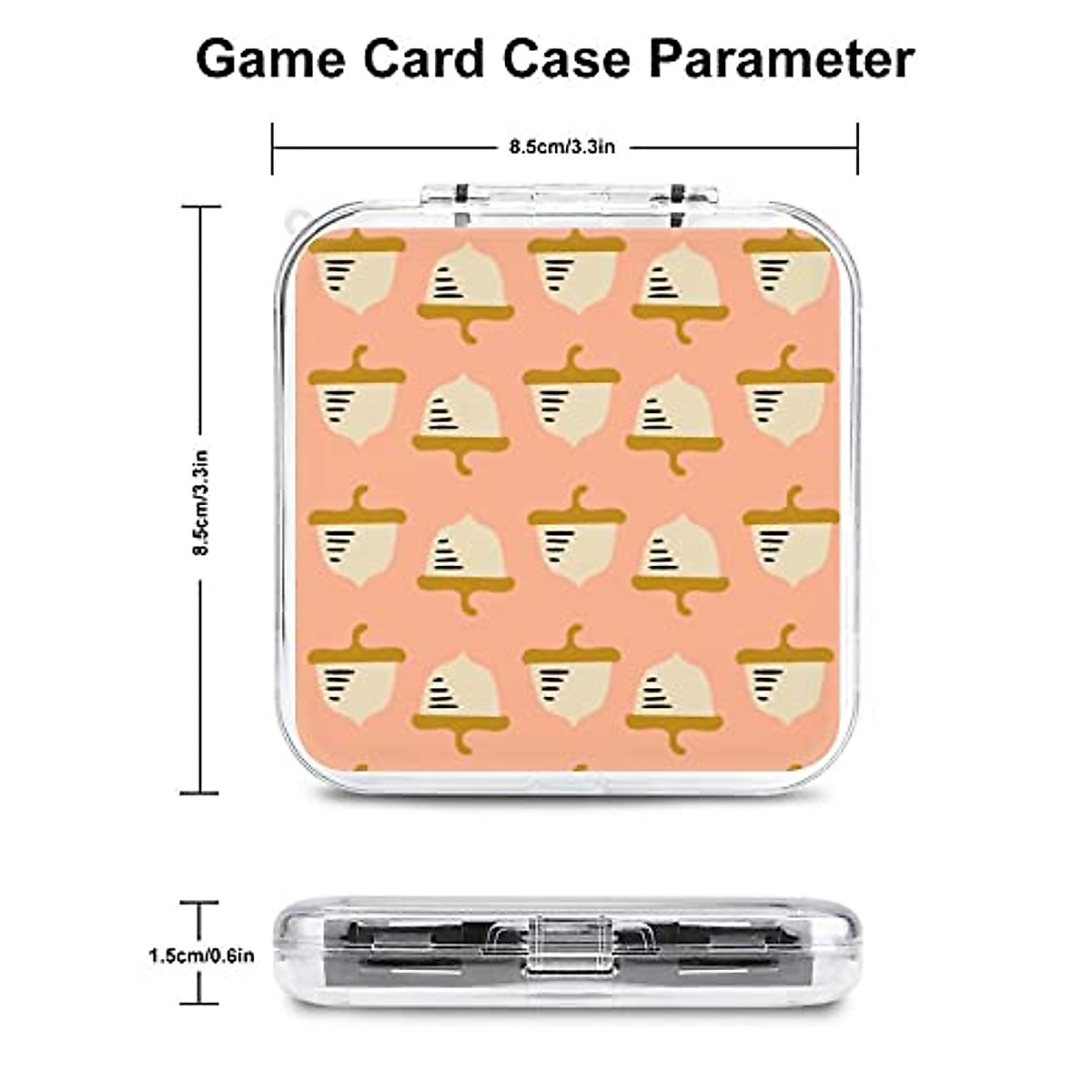 Acorns Game Card Case for Swítch Protective Portable Case Box with 12 Cartridge Slots