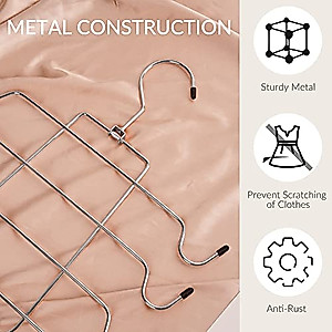 Bra Hanger, Tank Top Hanger Organizer for Closet, 4 Storage Capacity Top Swivel Hook Clothes Wrinkle-Free, ZEDODIER Hanging Space Saving Hanger Bra Holder Camisole Storage